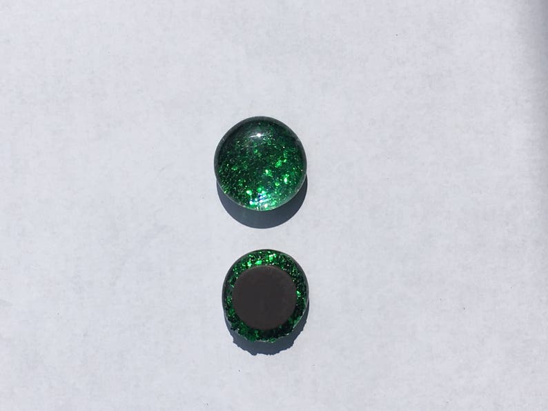 Emerald Green Sparkle Magnets - Green Glitter Magnets - Glittery Office ...