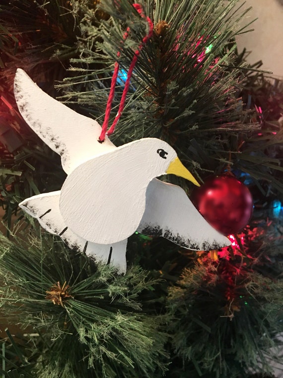 Seagull Ornament Flying Seagull Ornament Beach Seagull | Etsy