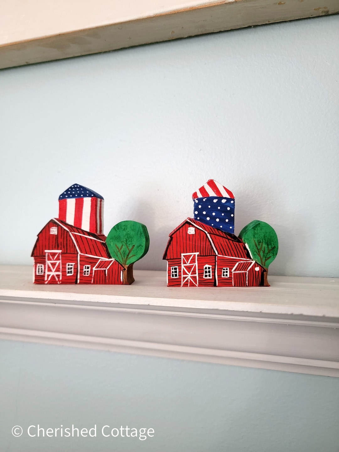 Wooden Barn, Farm Scene, Set of 2 Barns, Little Barn, Barn Decoration ...