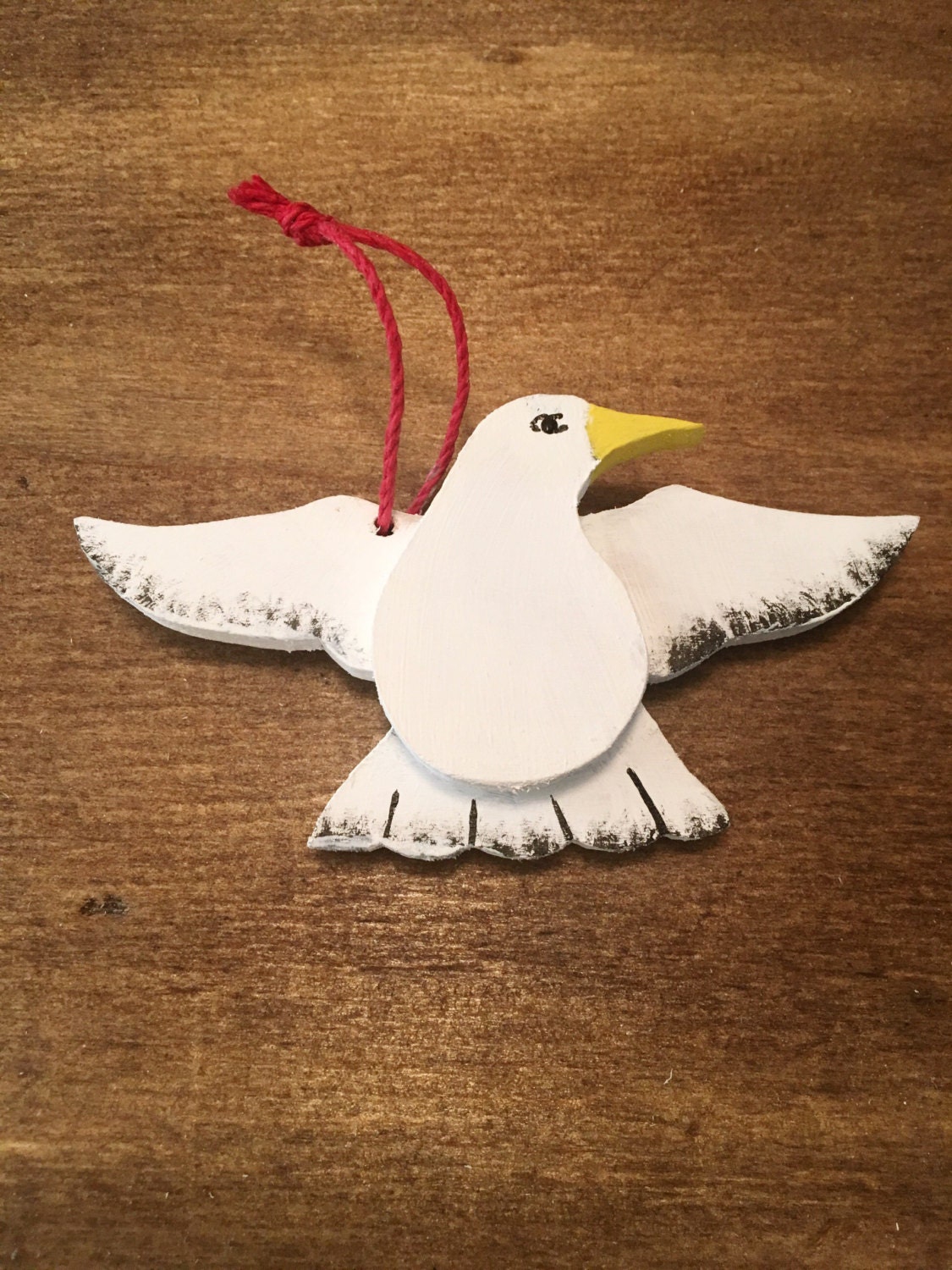 Seagull Ornament, Flying Seagull Ornament, Beach Seagull Christmas ...