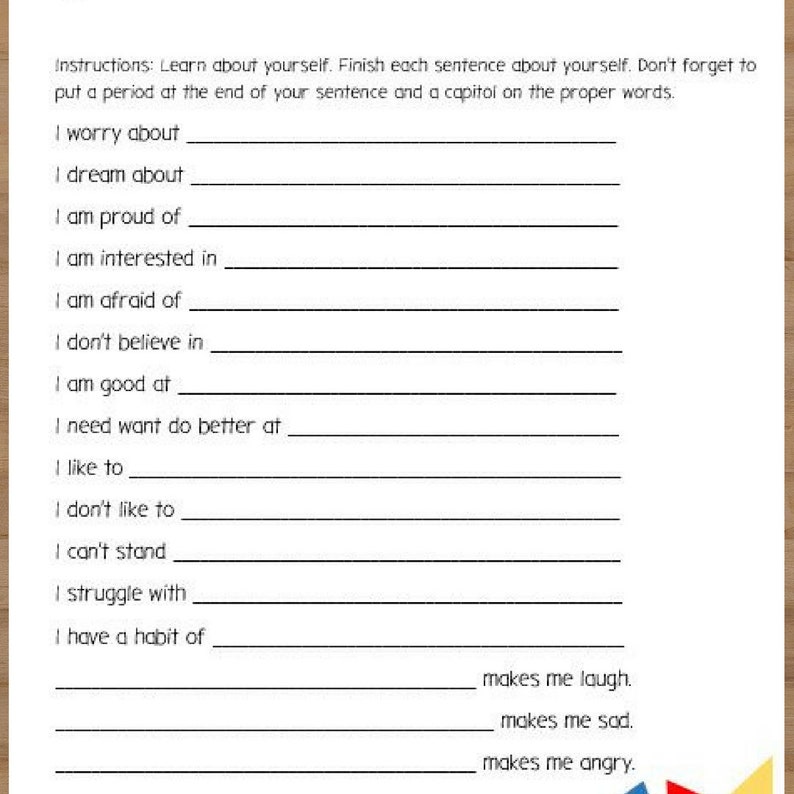 All About Me Worksheet - Confidence Builder Worksheet - New School Year ...