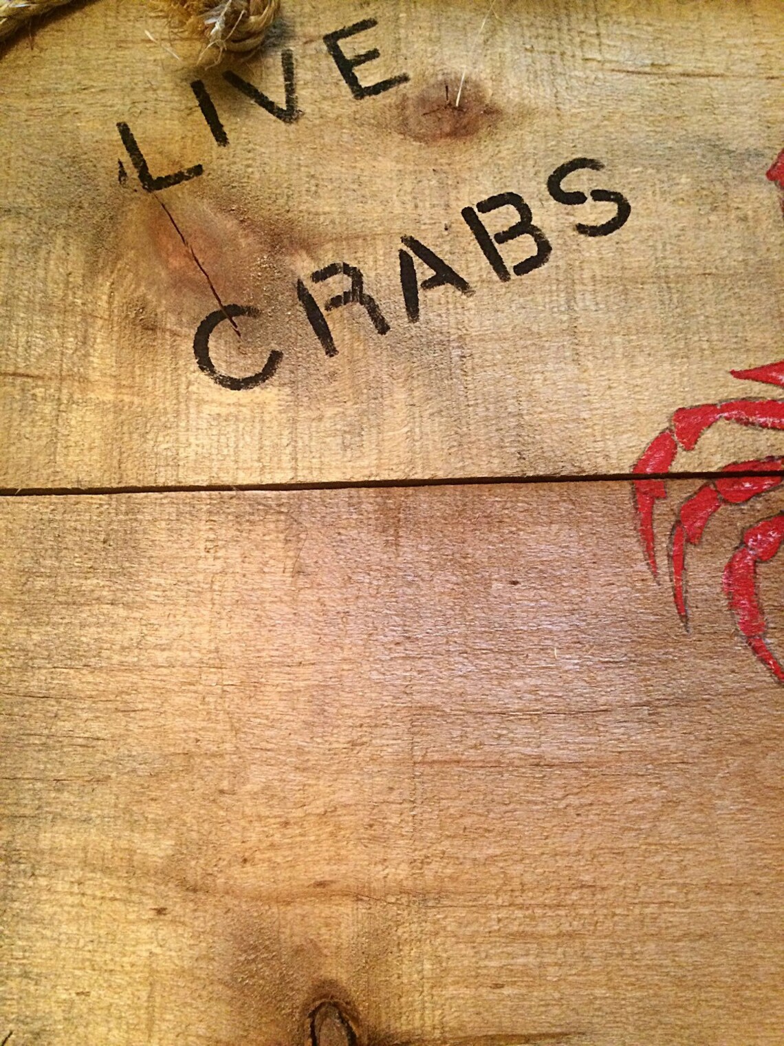 Crab Sign Beach Wall Decor Coastal Wall Decor Seashore - Etsy