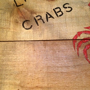 Crab Sign - Beach Wall Decor - Coastal Wall Decor - Seashore - Ocean - Etsy