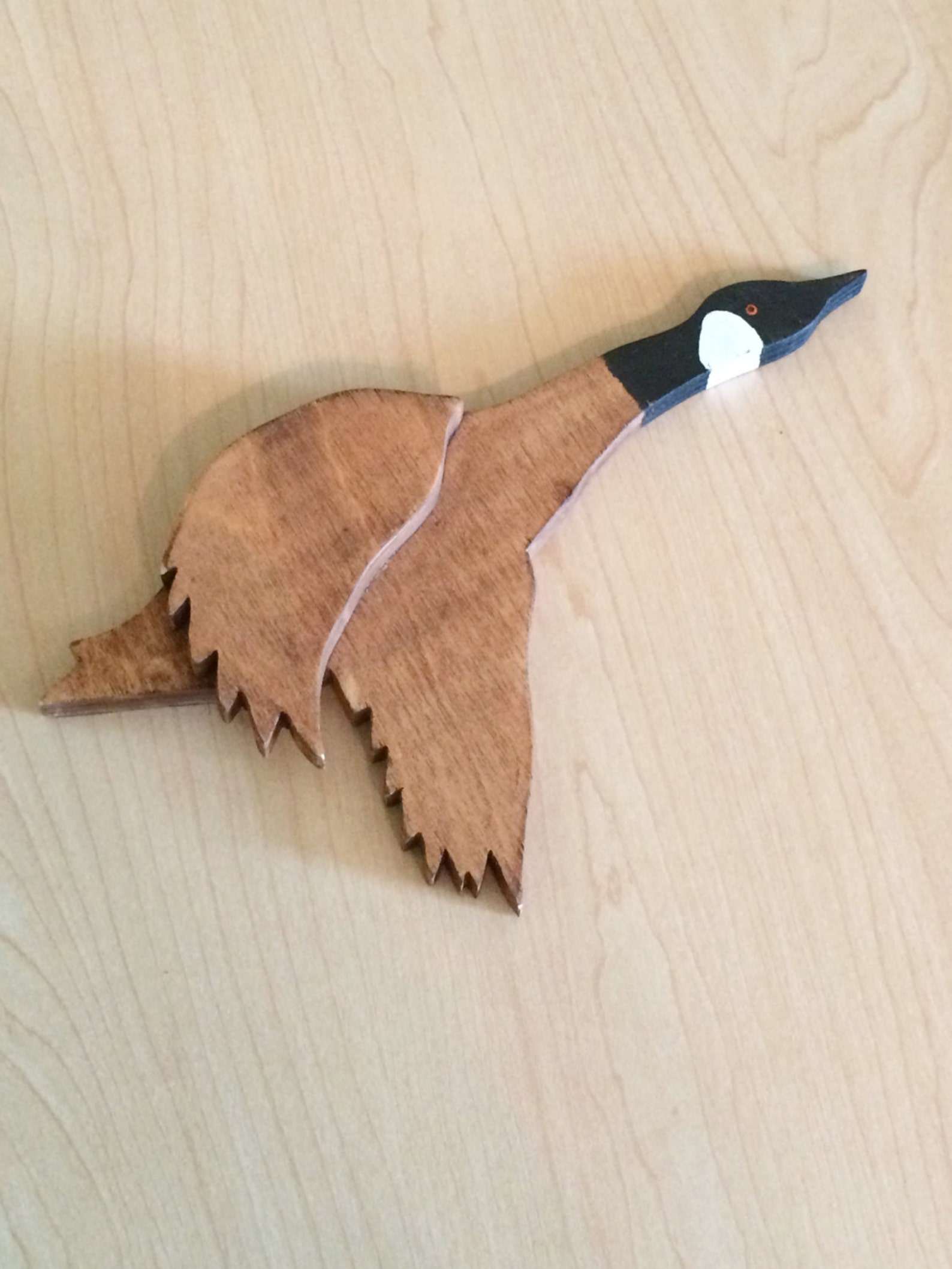 Goose Decoration - Canadian Goose Decor - Flying Good Decoration - Wood ...