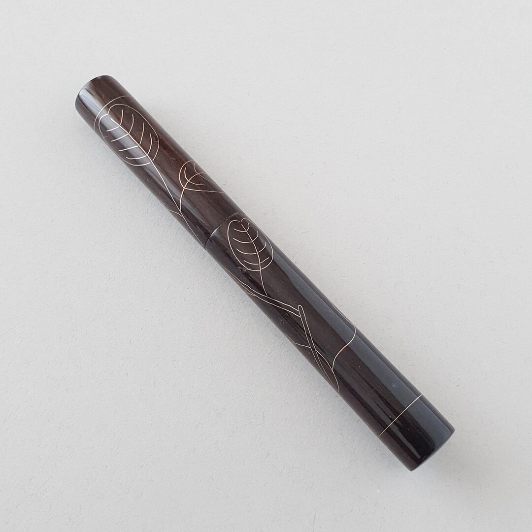 Wooden Fountain Pen With Copper Wire Inlay - Etsy