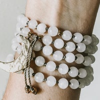 Goddess Athena Meditation Beads - Mini Mala & Bracelet Set - Etsy