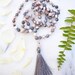 Crystal Necklace, Pink Zebra Jasper, Rose Quartz, Layering Necklace ...