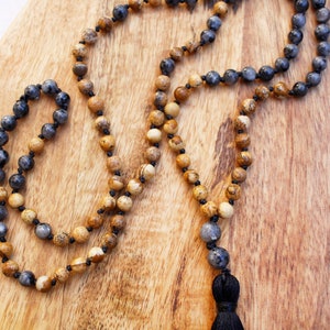 Tassel Mala, Mala Beads, 108 Mala Beads, Buddhist Jewelry, Mens Mala ...