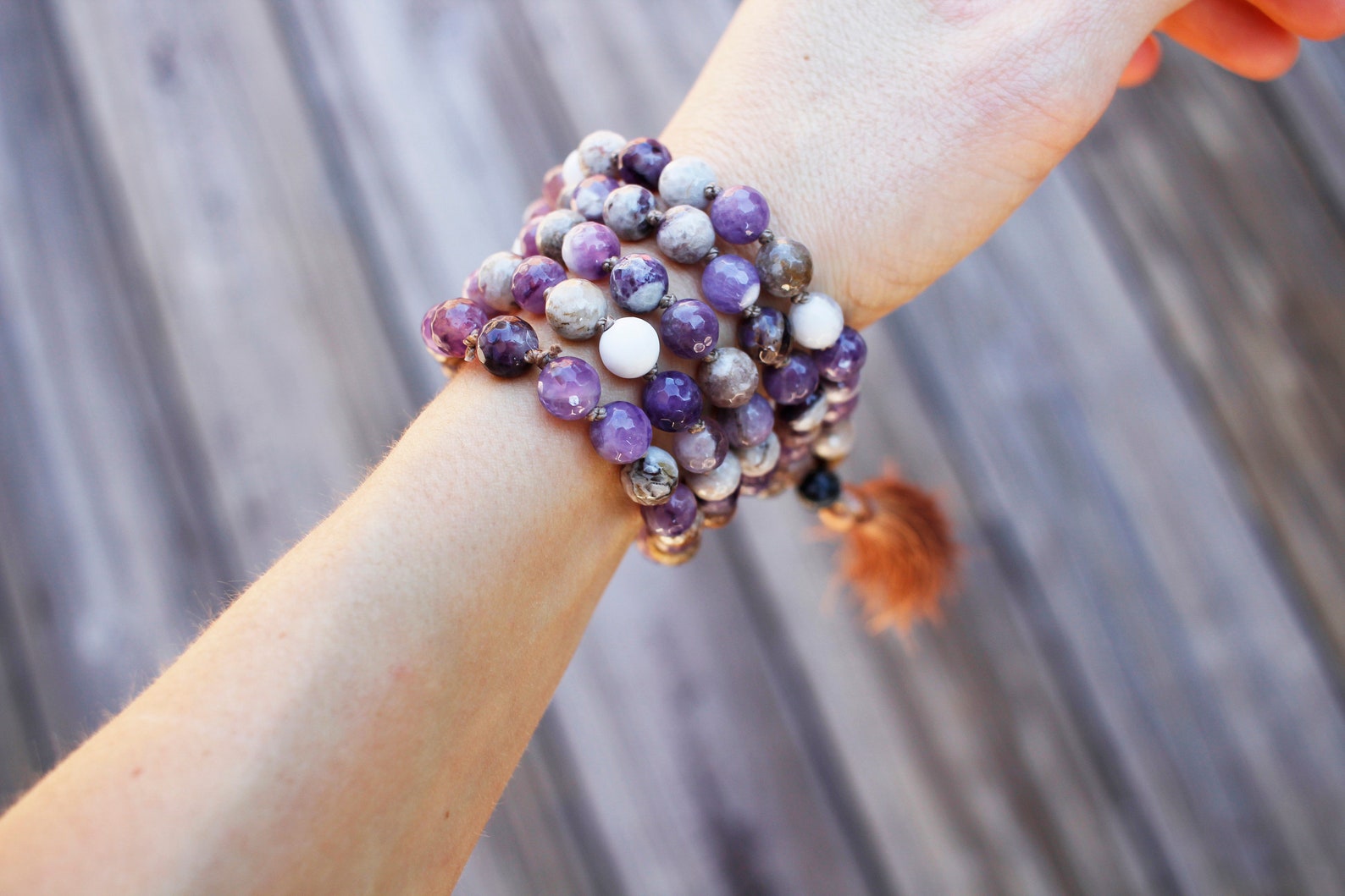 Amethyst, Amethyst Necklace, Amethyst Bracelet, Amethyst Jewelry, Mala ...