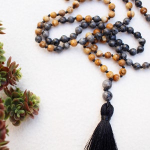 Tassel Mala, Mala Beads, 108 Mala Beads, Buddhist Jewelry, Mens Mala ...