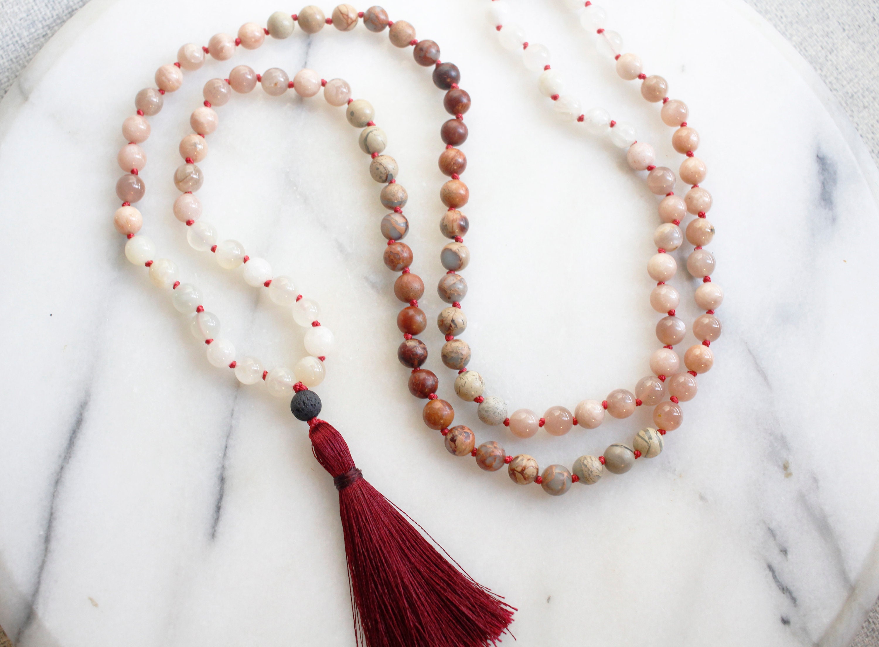 SUN & MOON 108 Mala Beads Mala Beads Mala Necklace Mala | Etsy