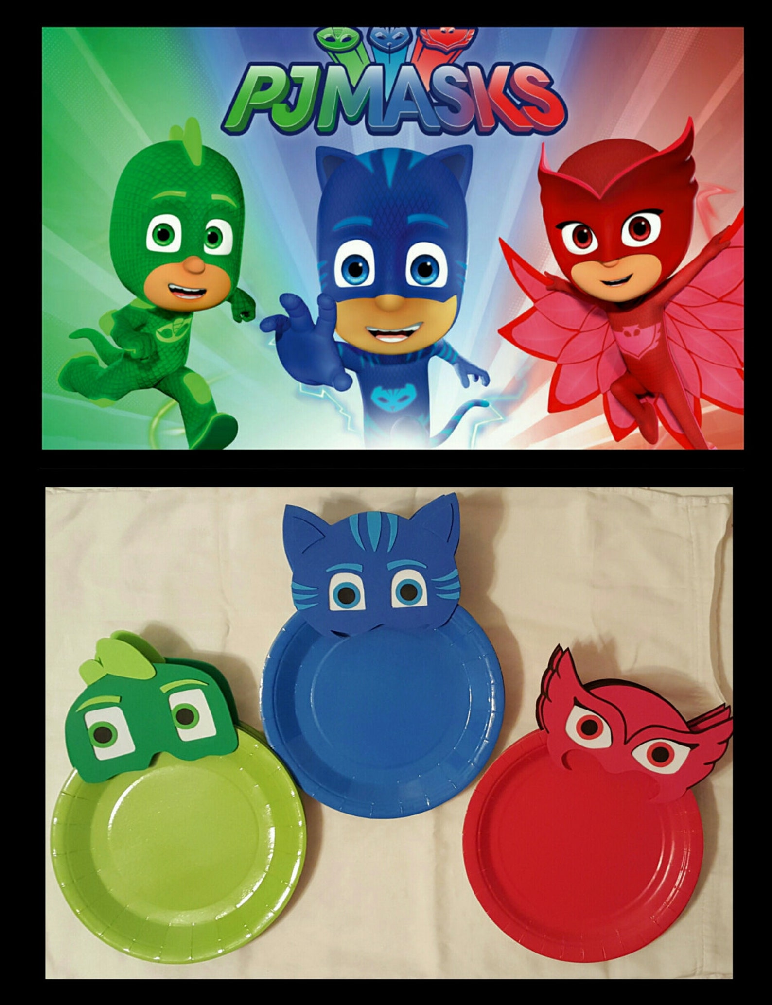 PJ Masks Plates - Etsy