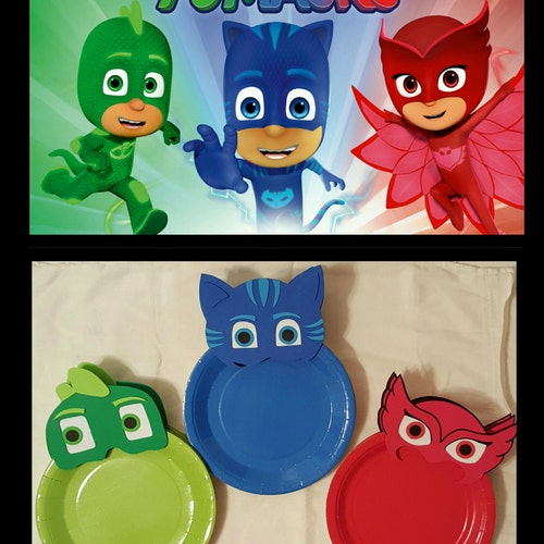 PJ Masks Plates | Etsy