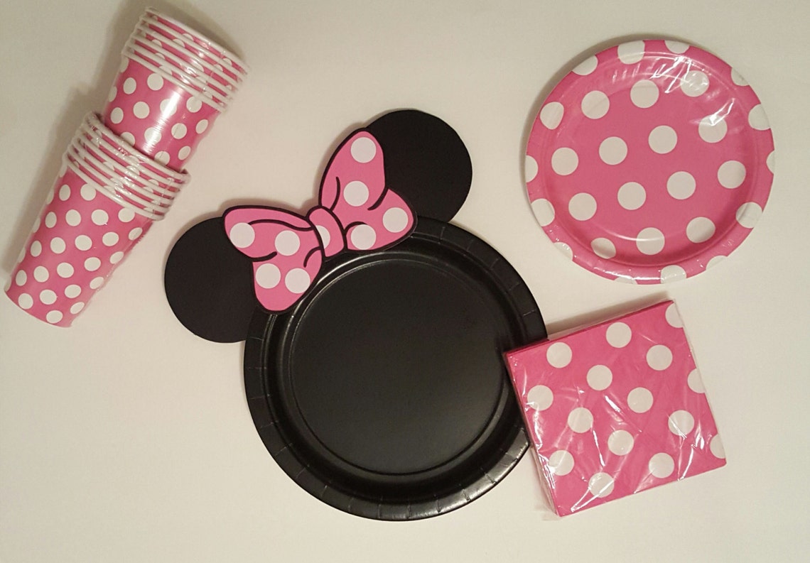 Minnie Mouse Plates - Etsy