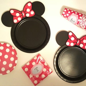 Minnie Mouse Plates - Etsy