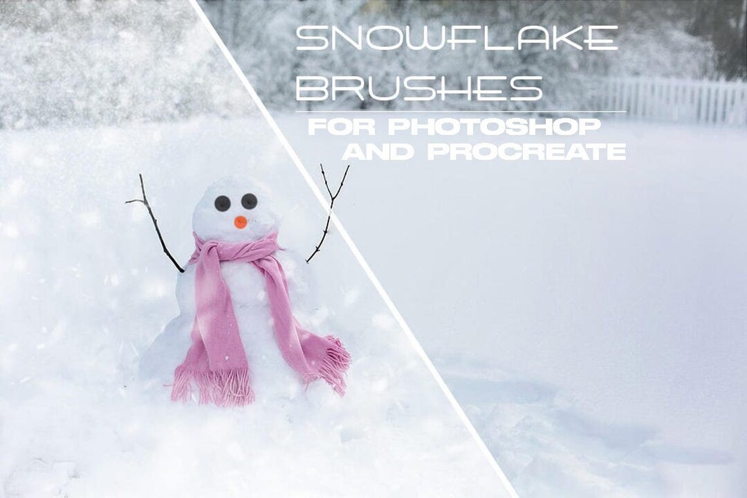 Snowflake Brushes Set / Set of 18 Photoshop and Procreate Snowflake ...