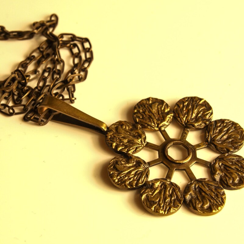 Rust Color Necklace - Etsy