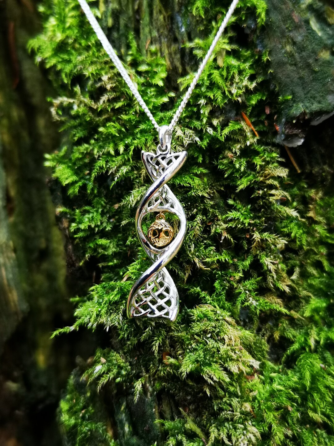 Celtic DNA Tree of Life Necklace in Sterling Silver - Etsy
