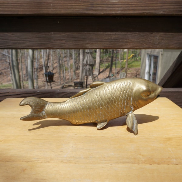 Brass Fish Figurine - Etsy