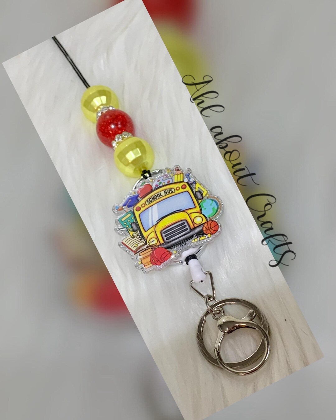 School Bus Badge Reel or Lanyard/school Bus Driver Badge Reel or ...
