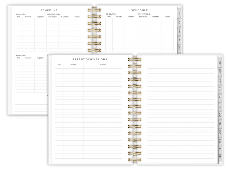 Teacher Calendar 2025-2026 | A4 Teacher Planner for Lesson Preparation ...