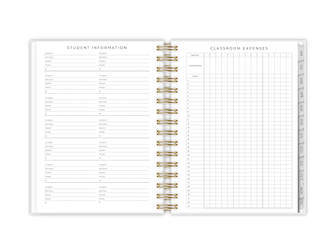 Teacher Calendar 2025-2026 | A4 Teacher Planner for Lesson Preparation ...