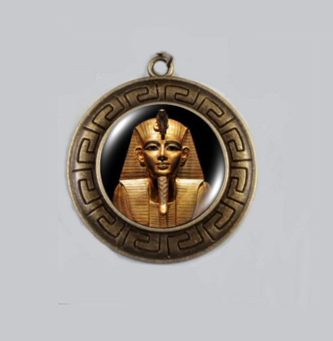 King Tut Necklace, Egyptian Jewelry, King Tut, King Tut Pharaoh Pendant ...