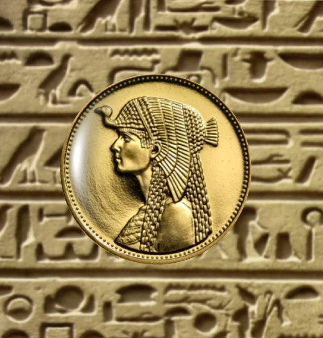 Cleopatra Coin Pendant, Cleopatra Necklace, Cleopatra Jewelry ...
