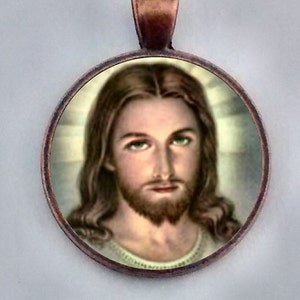 Jesus Necklace Jesus Pendant Christian Necklace Religious - Etsy