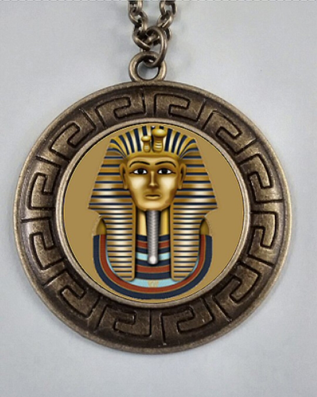 King Tut Necklace, Egyptian Jewelry, King Tut, King Tut Pharaoh Pendant ...