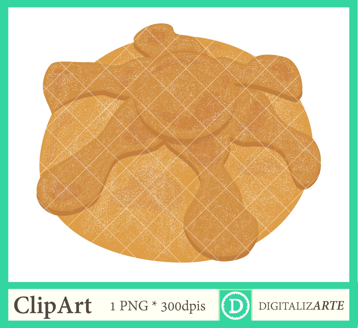 Pan De Muerto - Day of the Dead Clipart. Pan Dulce - Mexican ...