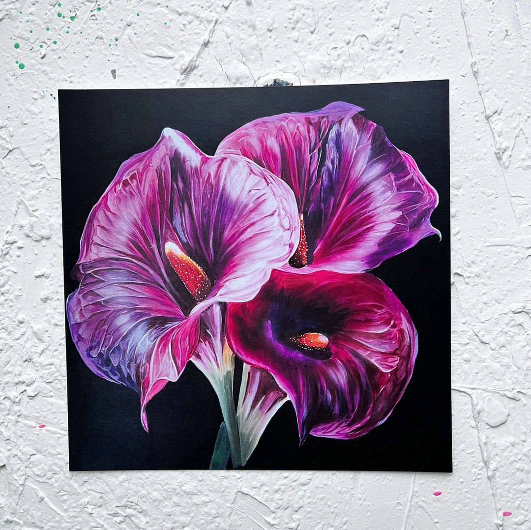 Anthurium Floral Print Fine Art Print - Etsy