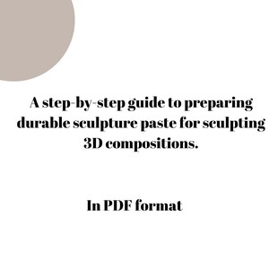 Pdf-tutorial Modeling Paste Create Sculpture Paste for 3D Painting Tutorial Sculture Paste ...