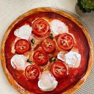 Pizza Original Painting Original Food Painting Original Impasto Art 3d ...