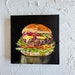 Burger Painting Original Food Painting Delicious Picture Kitchen ...