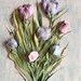 Tulip Sculpture Painting Plaster Pano Tulip 3D Pano Floral - Etsy