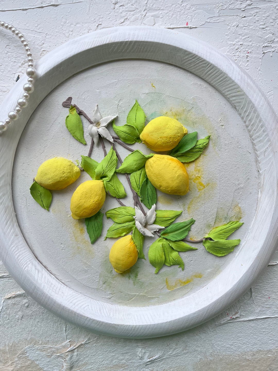 Lemon Sculpture Painting 3d Painting Fruits 3d Kitchen Painting Yellow ...