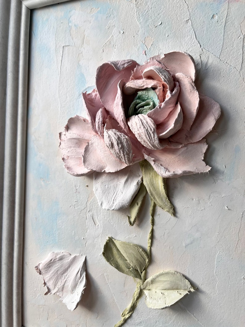 Sculpture Flower Painting 3D Painting 3D Wall Art Floral - Etsy