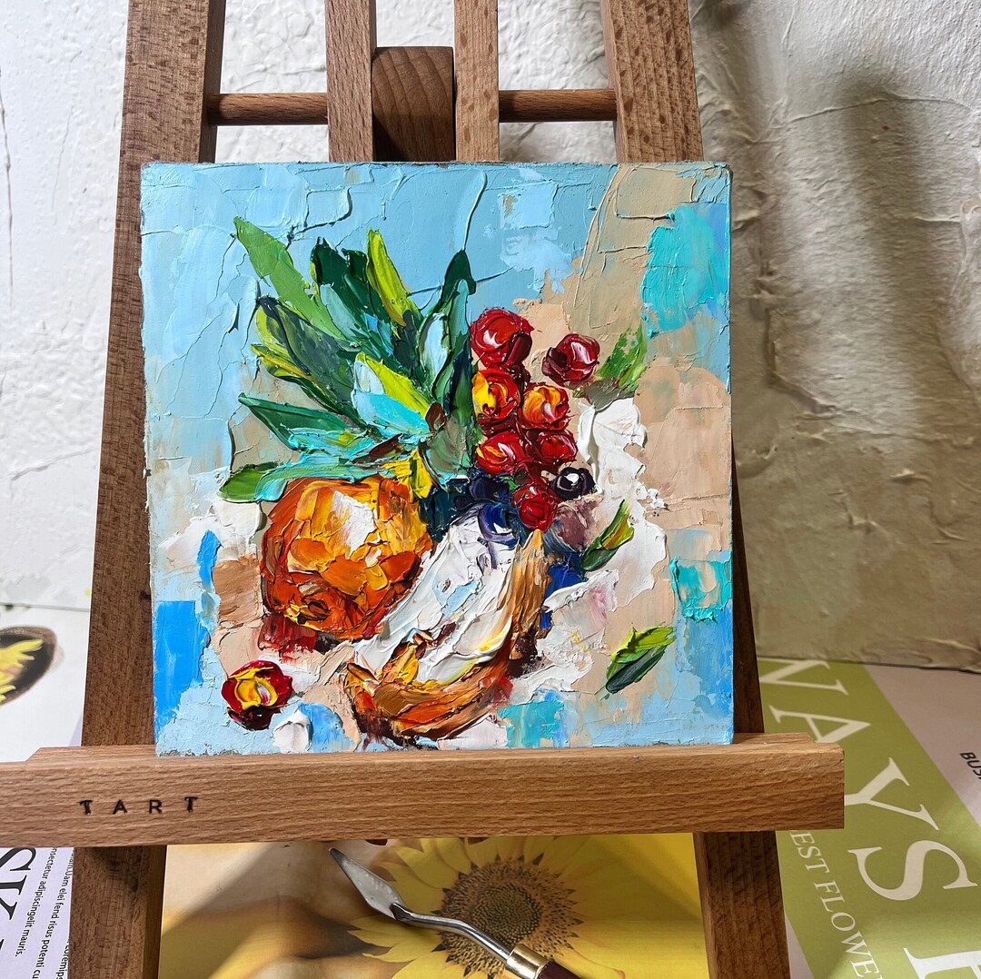 Fruit Painting Impasto Oil Painting Original Pear Painting - Etsy