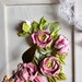 Peony 3d Painting Sculpture Painting Ranunculus Plaster Panno Impasto ...