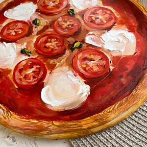 Pizza Original Painting Original Food Painting Original Impasto Art 3d ...