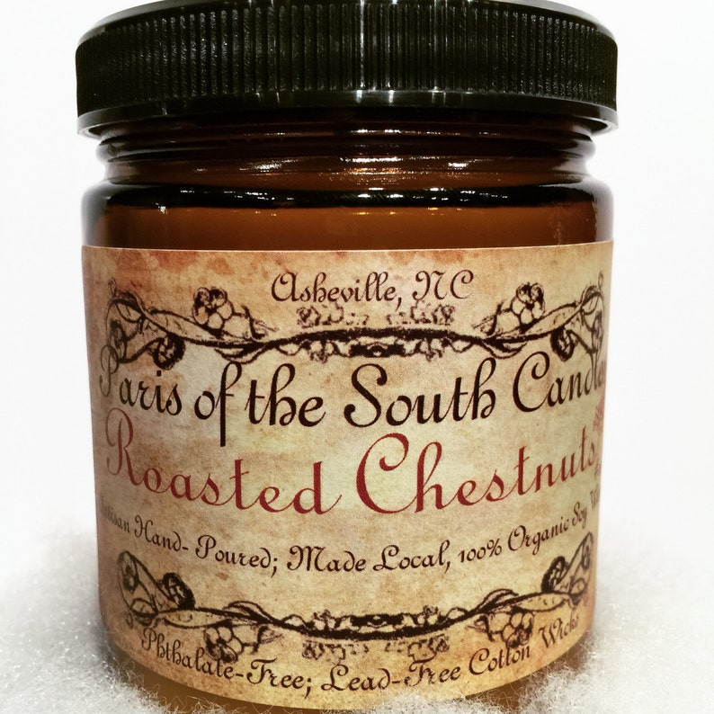 Roasted Chestnuts Candle Container Candle Winter Candle - Etsy