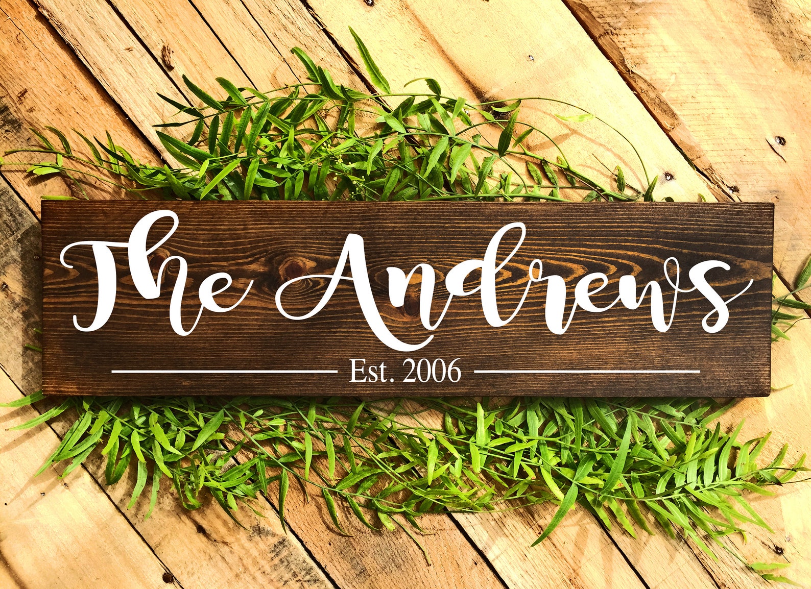 Family Name Established Sign, Last Name Sign, Custom Name Sign ...