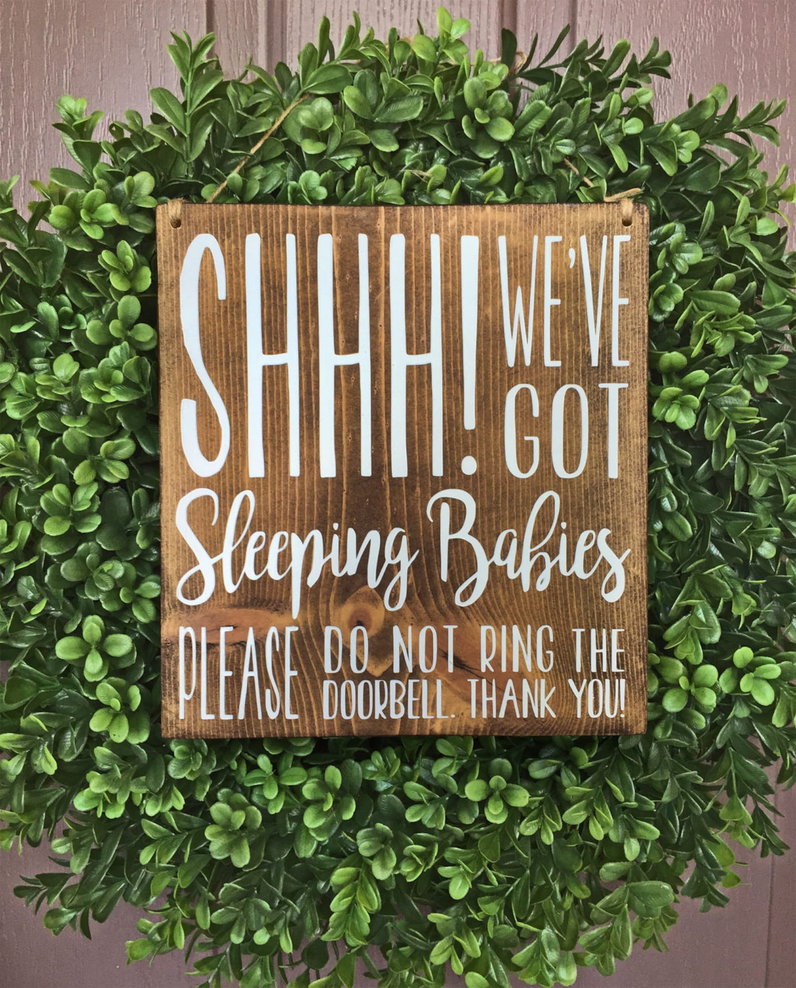 Baby Sleeping Sign Baby Sleeping Door Sign Naptime Door | Etsy