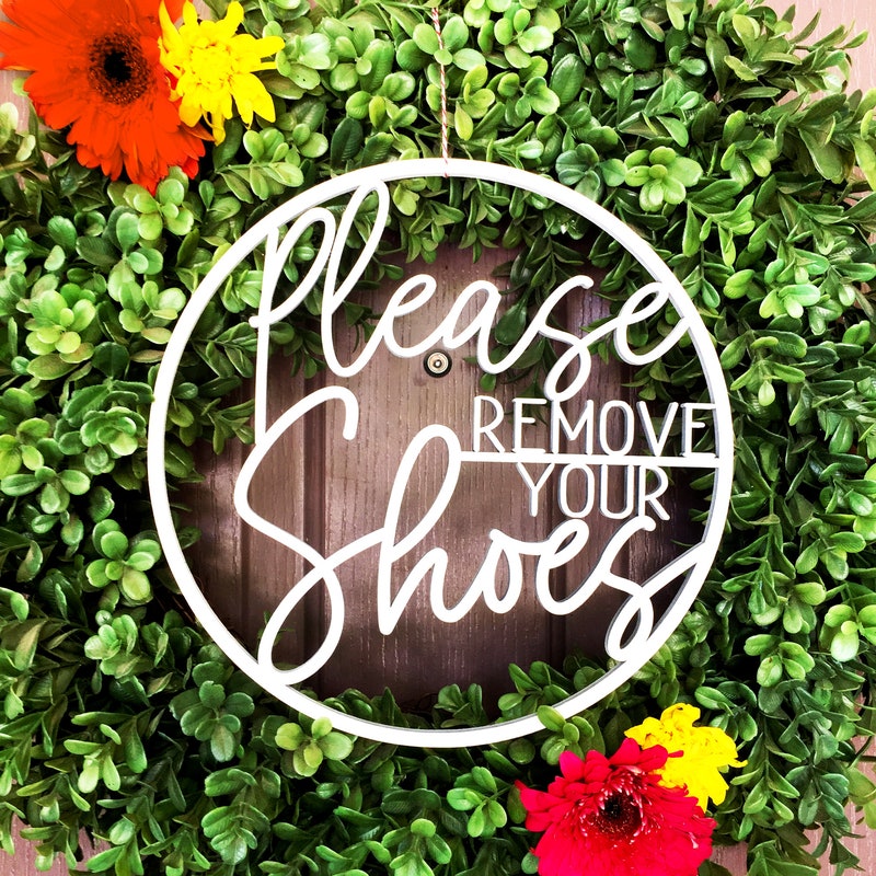 Please Remove Your Shoes Sign - Etsy