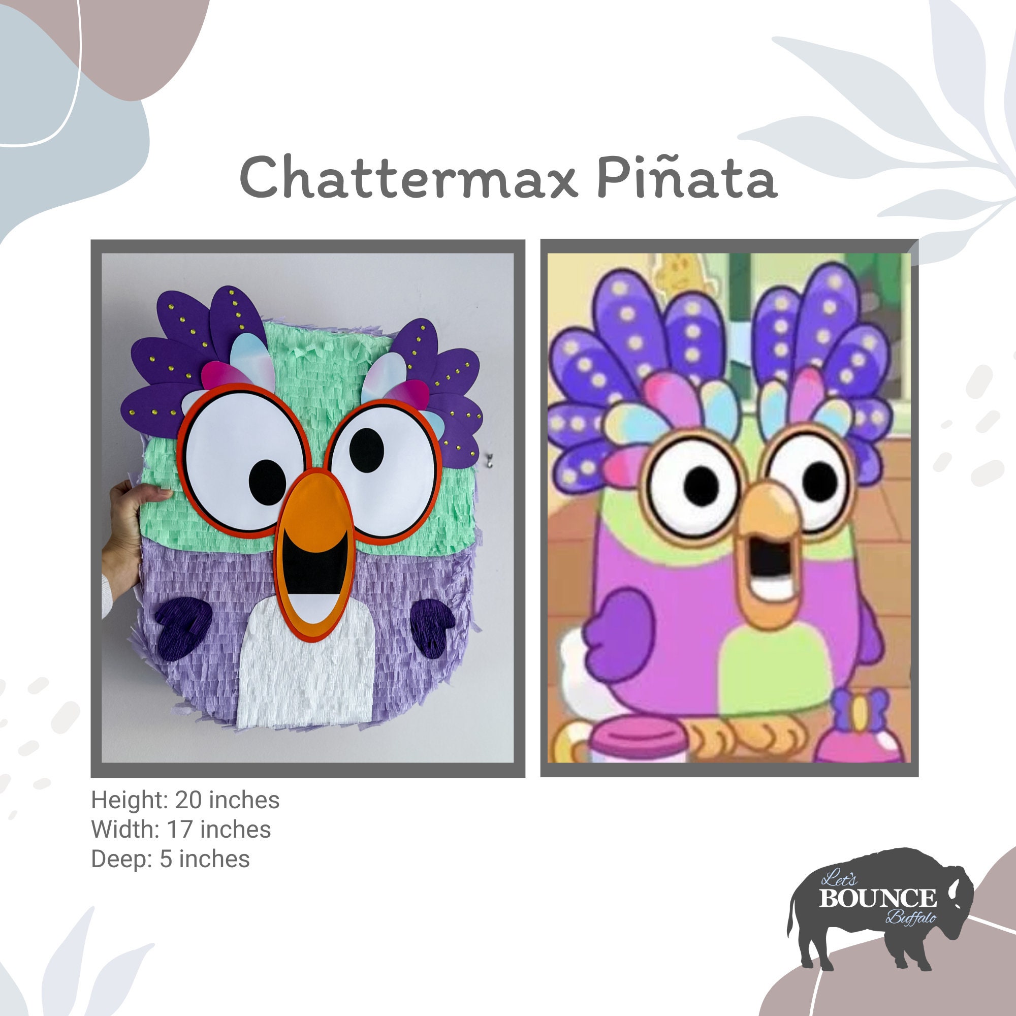 Chattermax Pinata Owl Pinata Bluey Party Decor - Etsy