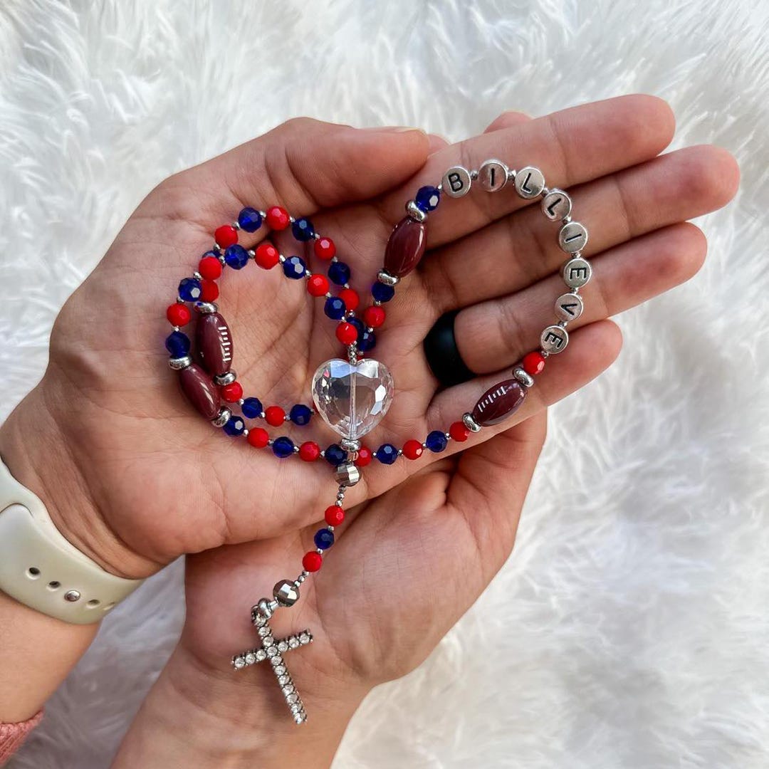 Football Rosary | Buffalo Bills | Mafia | Red and Blue Rosary ...