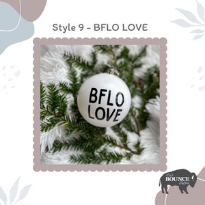 Buffalo Zubaz Ornament Set 3 Inch Clear Acrylic Ornament Buffalo Bills ...