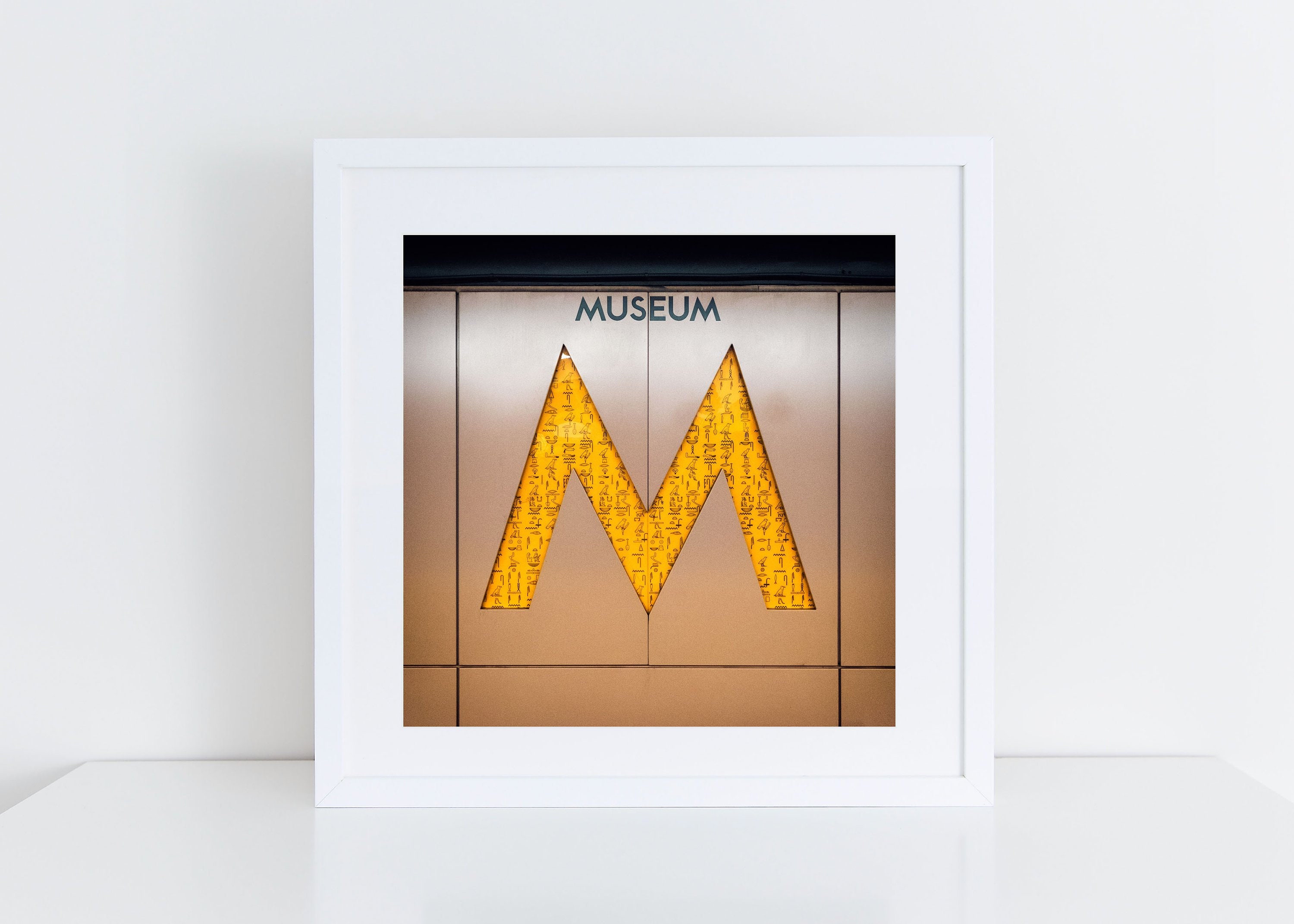 Toronto Subway Station Sign Print - Museum Station Retro Square ...