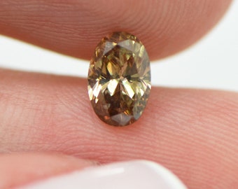 Brown diamond ring | Etsy